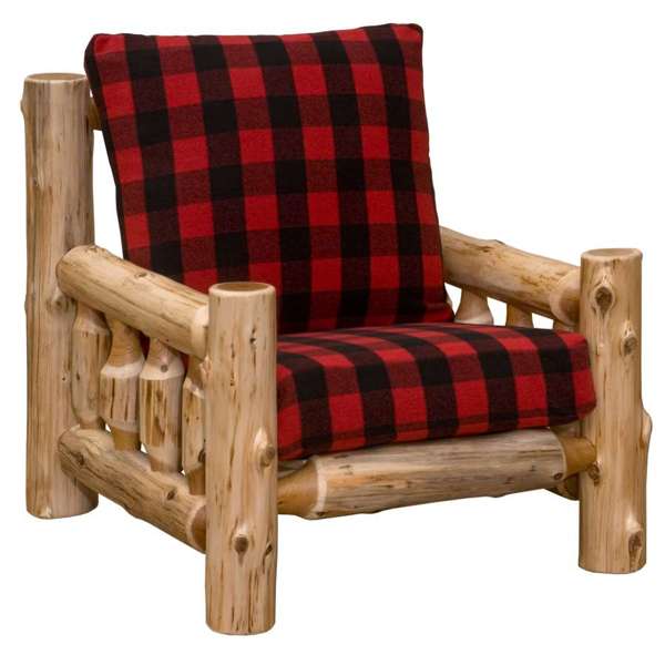 Cedar Log Lounge Chair | Ozark Cabin Décor, LLC