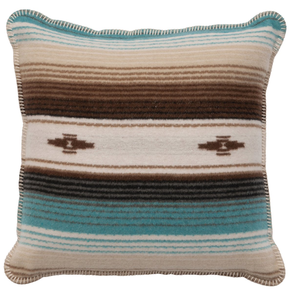 Zarape Wooded River Wool Pillow | Ozark Cabin Décor LLC – Ozark Cabin ...
