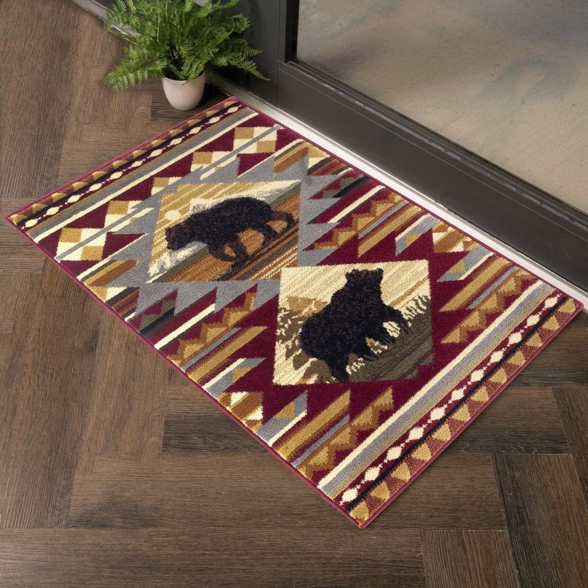 Rustic Lodge Retreat 2'x3' Rug | Ozark Cabin Décor LLC – Ozark Cabin ...